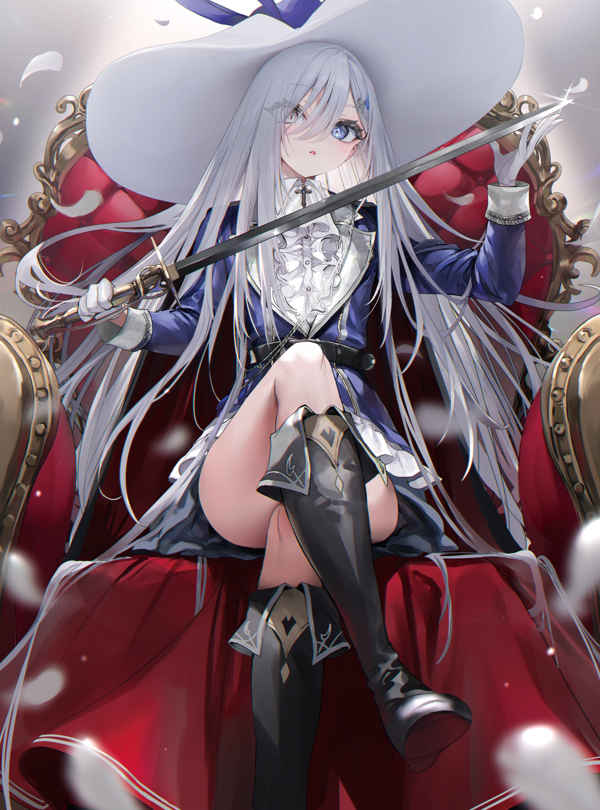 nekometaru shibou yuugi de meshi wo kuu. yuuki (shibou yuugi) heterochromia skirt lift sword ...